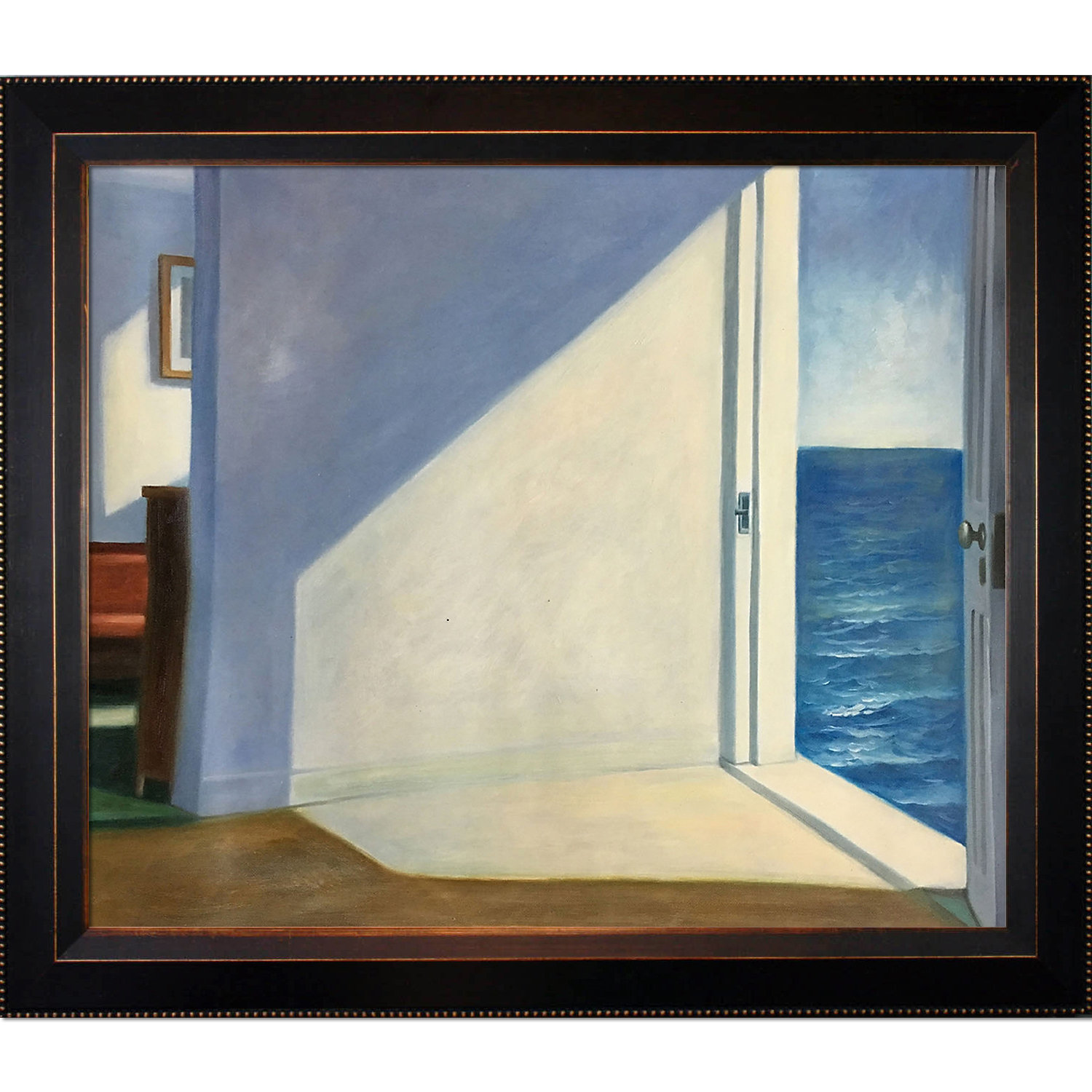 Vault W Artwork Rooms By The Sea Framed On Canvas by Edward Hopper ...