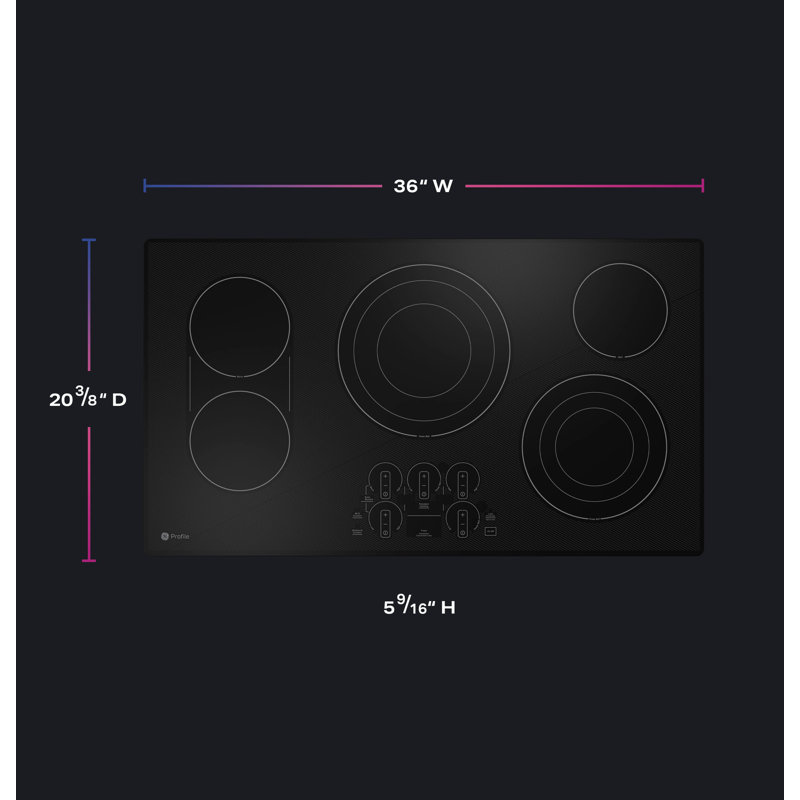 GE Profile™ 36" Electric Cooktop with 5 Elements | Wayfair