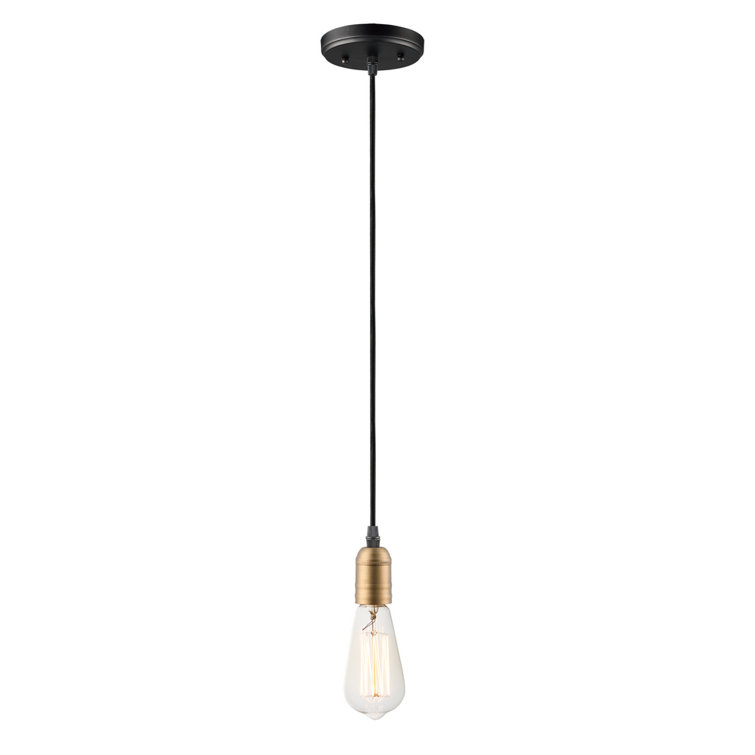 Gracie Oaks Stegner 1 - Light Single Bulb Pendant & Reviews | Wayfair