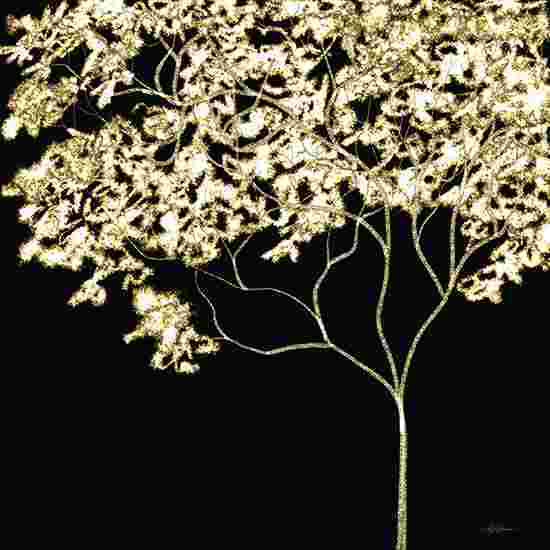Red Barrel Studio® Gold Shimmer Tree On Canvas by Angela Bawden Graphic ...