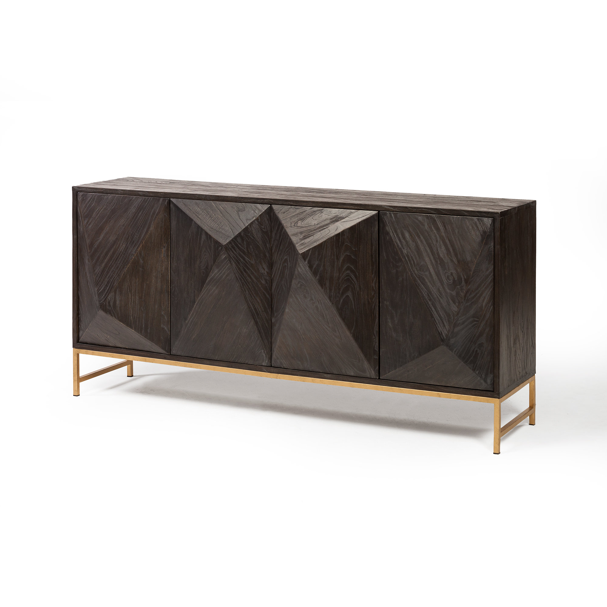 Everly Quinn 73'' Wide Oak Solid Wood Sideboard & Reviews | Wayfair