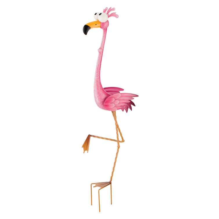Regal Art & Gift Goofy Bird Stake - Flamingo | Wayfair