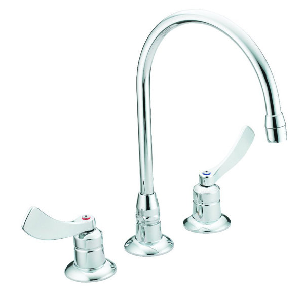 Moen M-Dura Widespread Double Handle Kitchen Faucet | Wayfair