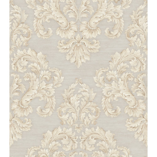 House of Hampton® Parra Damask Wallpaper | Wayfair