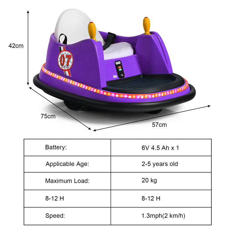 Zoomie Kids Ride-on Bumper Car for Kids | Wayfair.co.uk