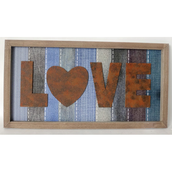 Rosalind Wheeler Love Sign Mdf Wall Décor | Wayfair