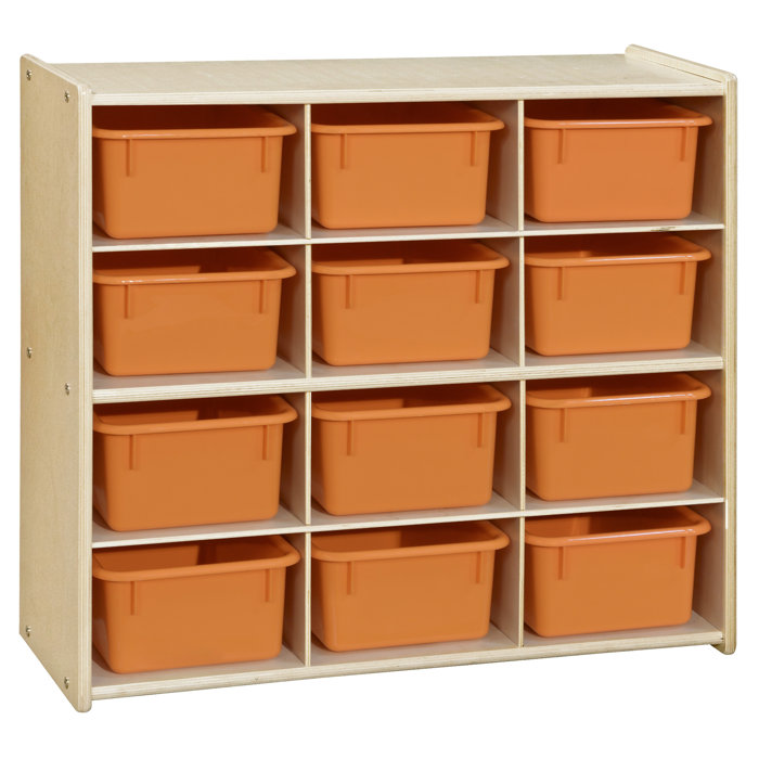 Wood Designs 12 Compartment Cubby with Casters & Reviews | Wayfair