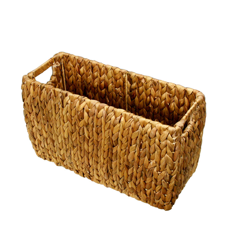 Bay Isle Home Aviya Hyacinth Storage Basket Holds 6 Rolls of Toilet ...