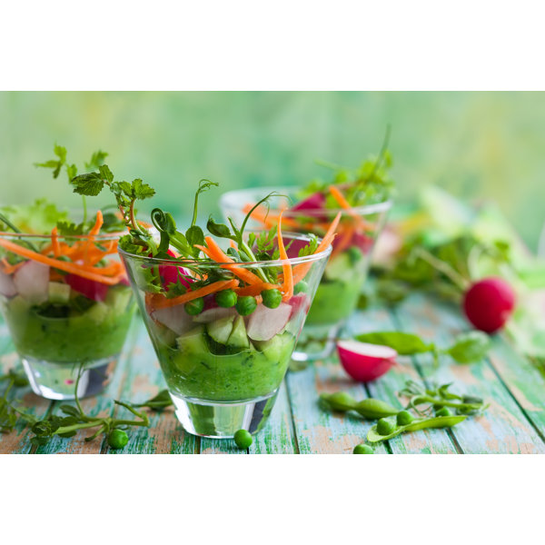 Ebern Designs Appetizer With Vegetables - Wrapped Canvas Photograph ...