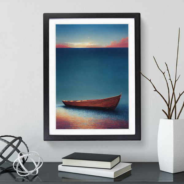Breakwater Bay Resting Boat - Picture Frame Graphic Art | Wayfair.co.uk