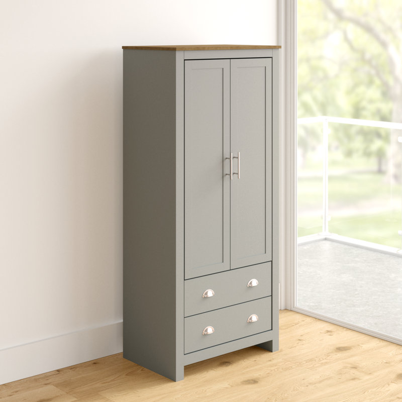 Zipcode Design Loretta 2 Door Manufactured Wood Wardrobe & Reviews ...