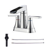 CMI Cardania Centerset Faucet 2-handle Bathroom Faucet with Drain ...