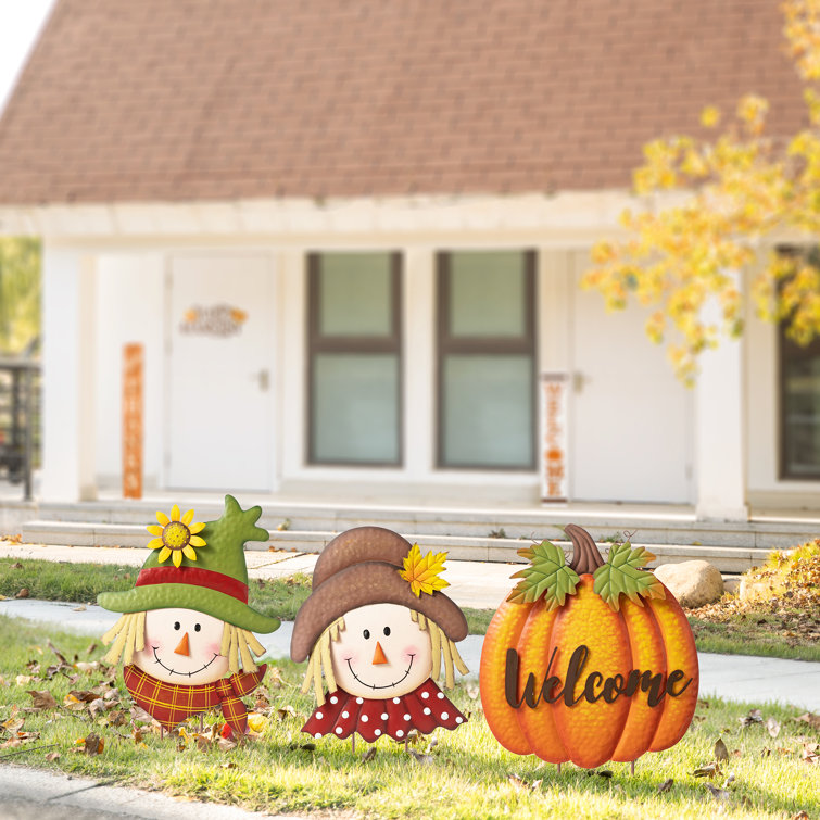 August Grove® 3 Piece Garden Stake Set | Wayfair