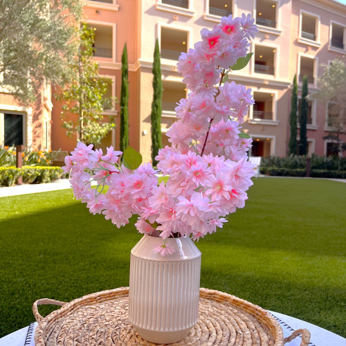 Flora Bunda 10.5"H Hydrangea in 4.25" Chinoiserie Ceramic 4.25*4.25*4. ...