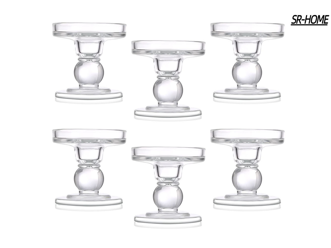 Sr Home Glass Candle Holders For Pillar Candles Taper Candlestick Holders Unity Candle Stand For