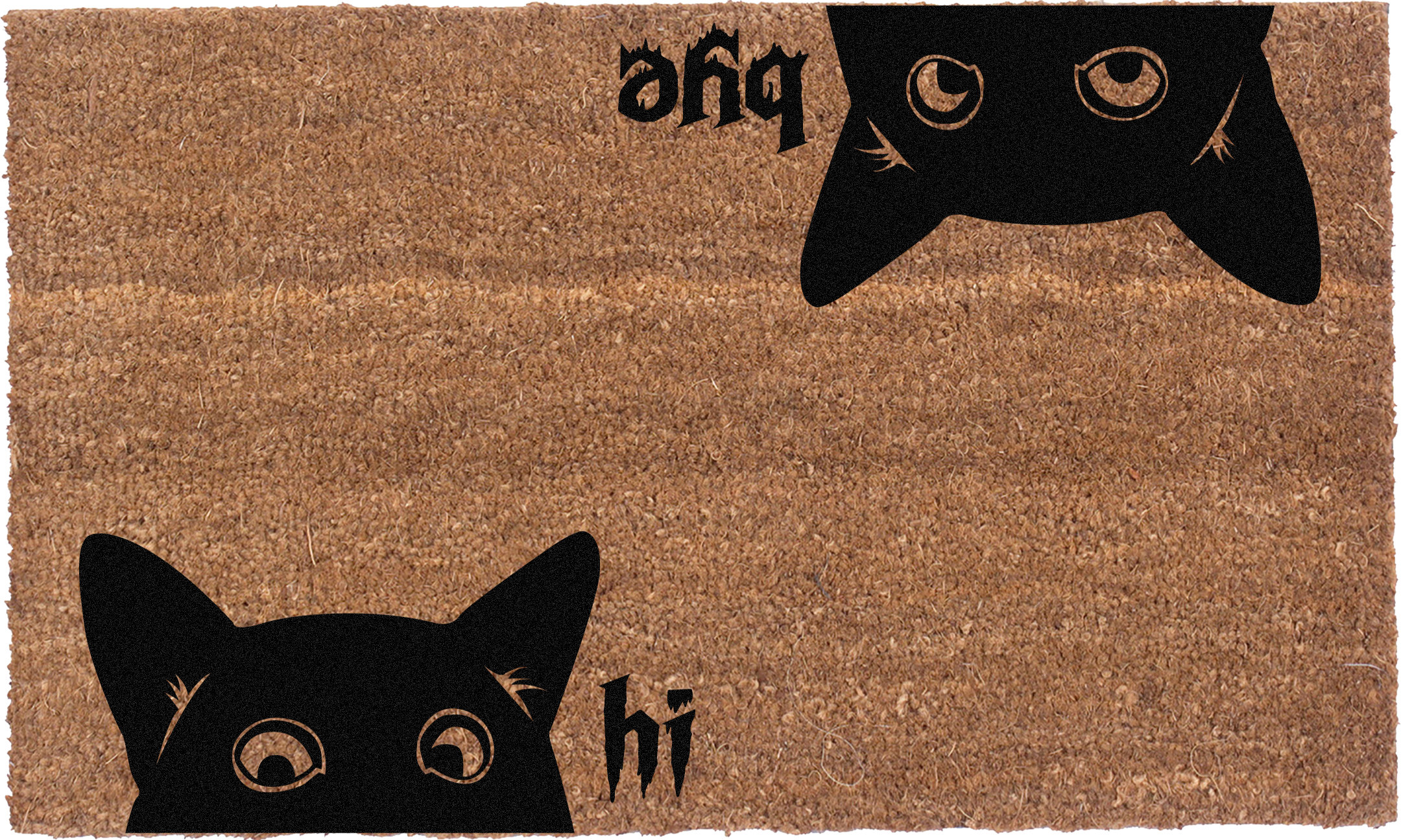 Trinx Fardosa Hi Bye Cat Non-Slip Outdoor Doormat | Wayfair