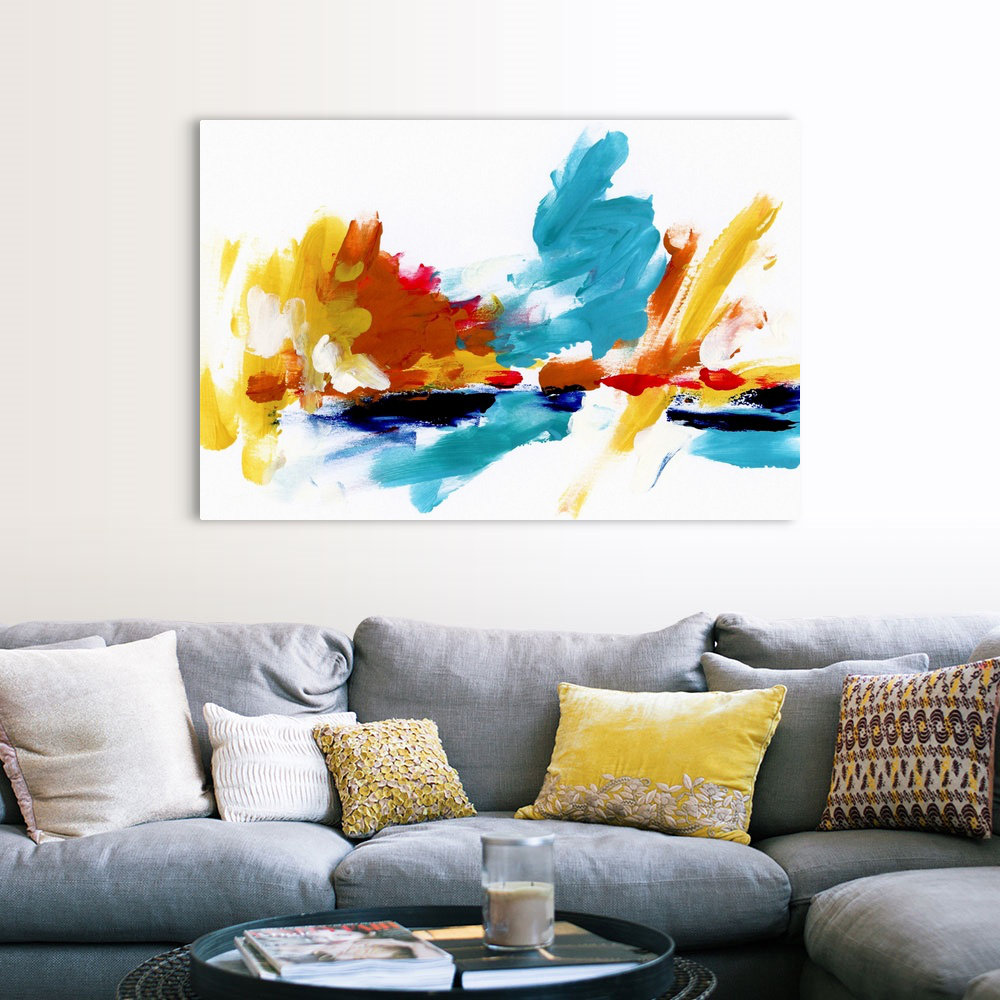 Wrought Studio Captive Color II Framed On Canvas Painting | Wayfair