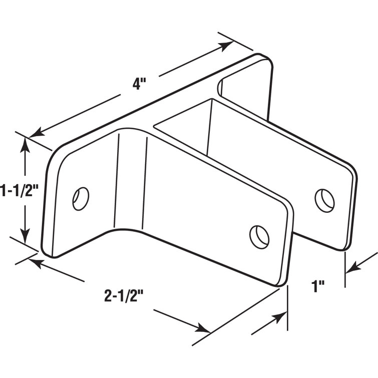 Prime-Line Two Ear Wall Bracket | Wayfair