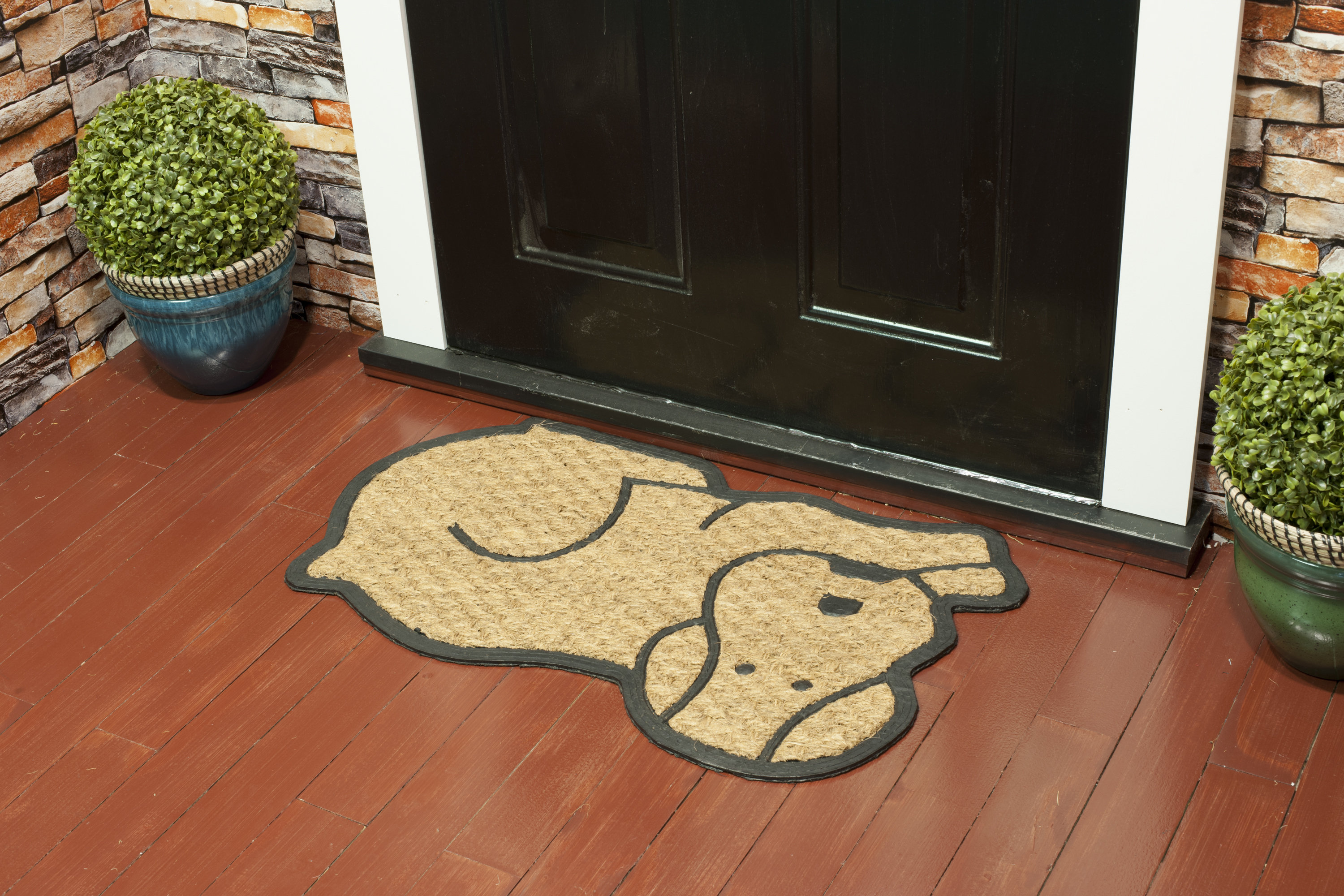 Winston Porter Aponi Dog 29 in. x 17 in. Outdoor Door Mat & Reviews ...