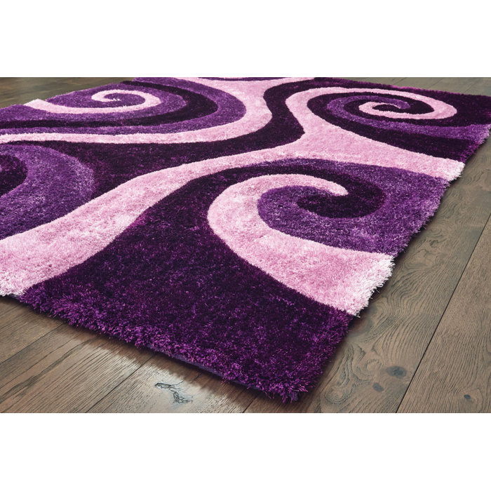 Wrought Studio Fitts Performance Violet/Purple Rug & Reviews | Wayfair