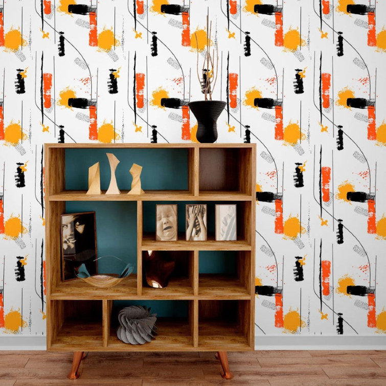 Wrought Studio Ariyaan Peel & Stick Abstract Wallpaper - Wayfair Canada