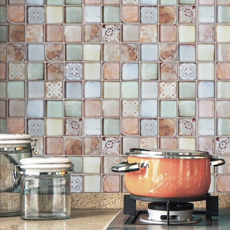 Supreme Tile Classic Roman 2" x 2" Glass Grid Mosaic Wall Tile ...