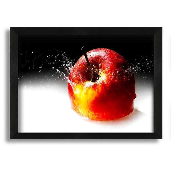 Brayden Studio Fallen Apple - Picture Frame Photograph on Canvas ...