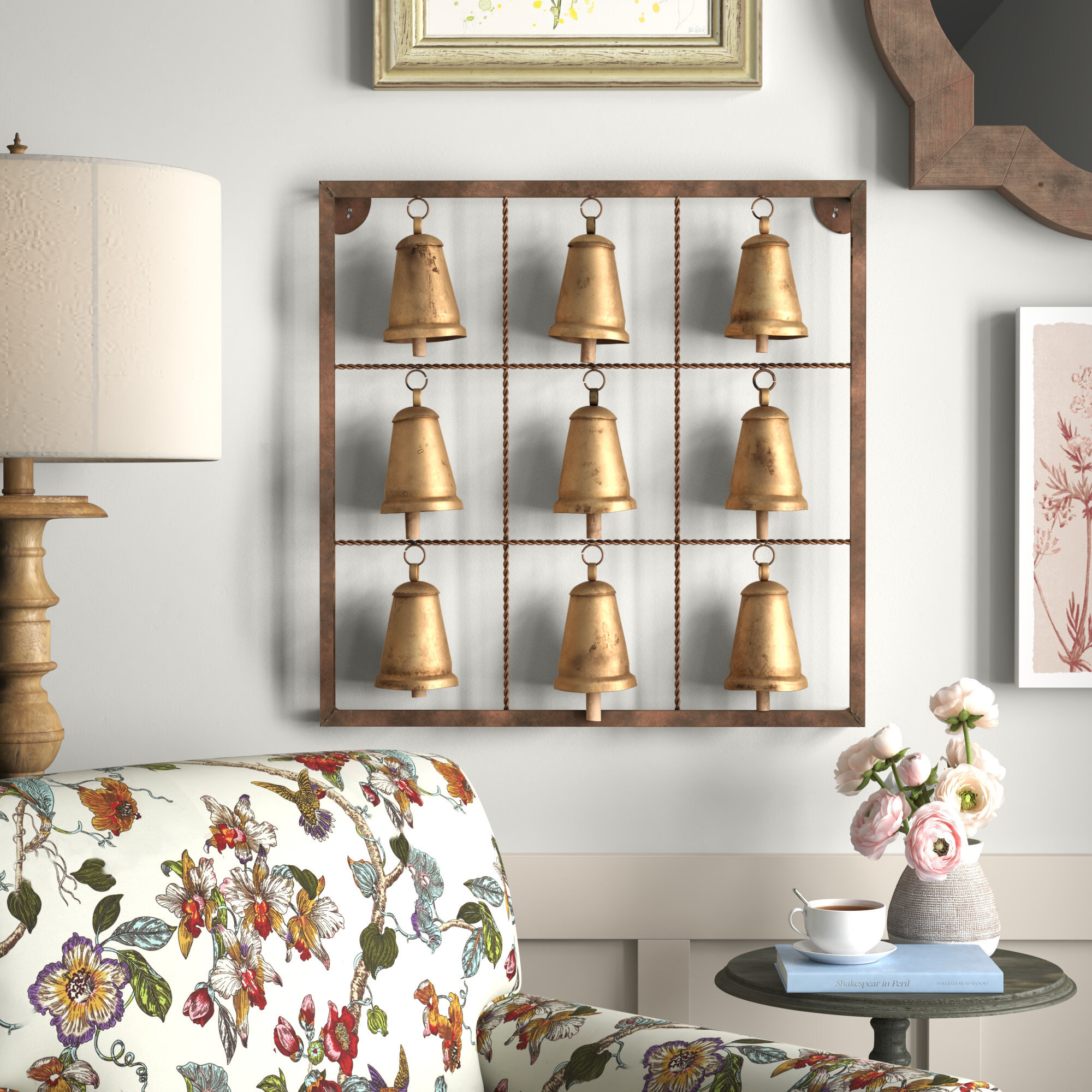 Lark Manor Metal Bell Wall Decor & Reviews | Wayfair