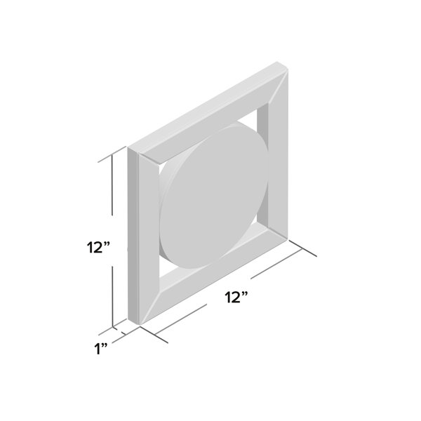 Red Barrel Studio® Square Hanging Accent Mirror & Reviews | Wayfair