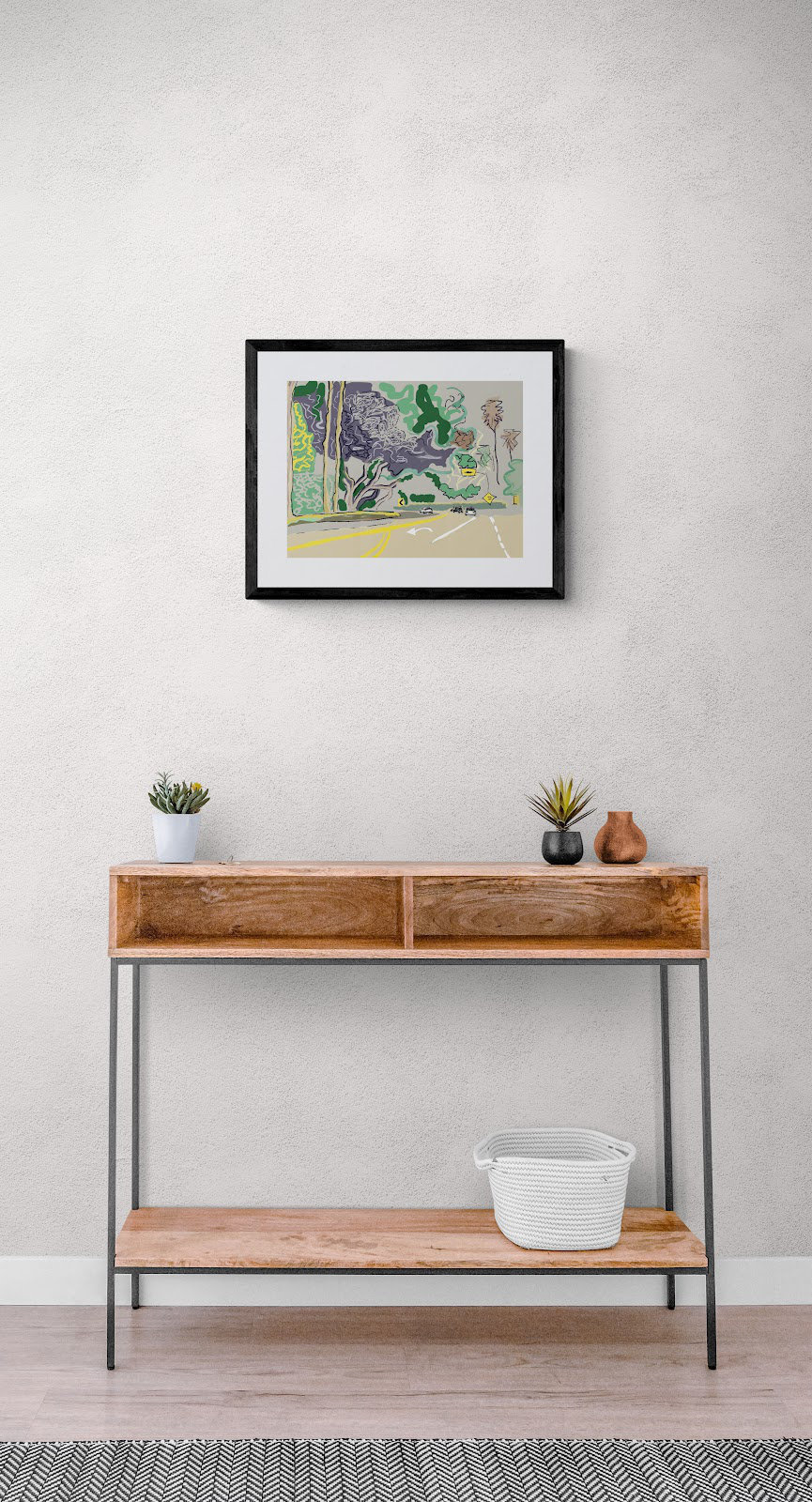 Made & Curated Sunset At Beverly Glen by Deborah Blum - Picture Frame ...