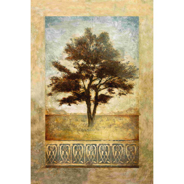 Winston Porter Texture Tree - Wrapped Canvas Painting | Wayfair
