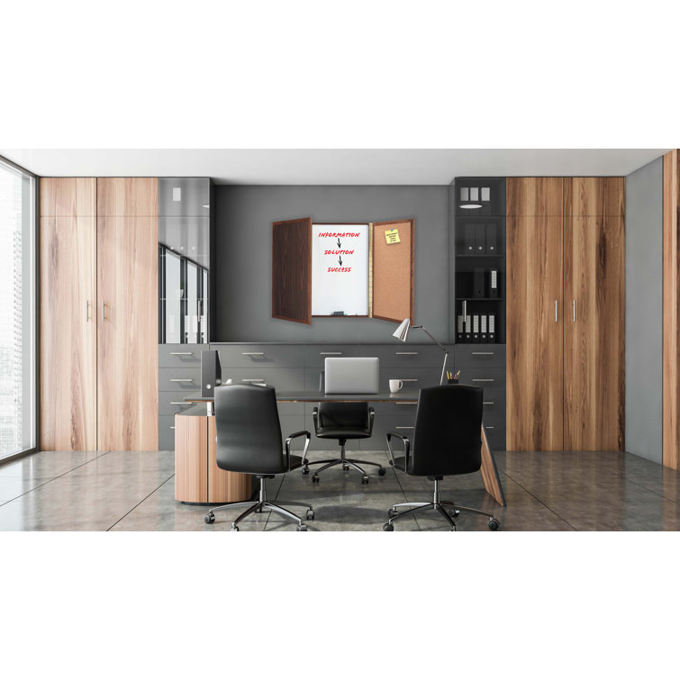 AARCO Conference Cabinet Enclosed Combination Whiteboard | Wayfair