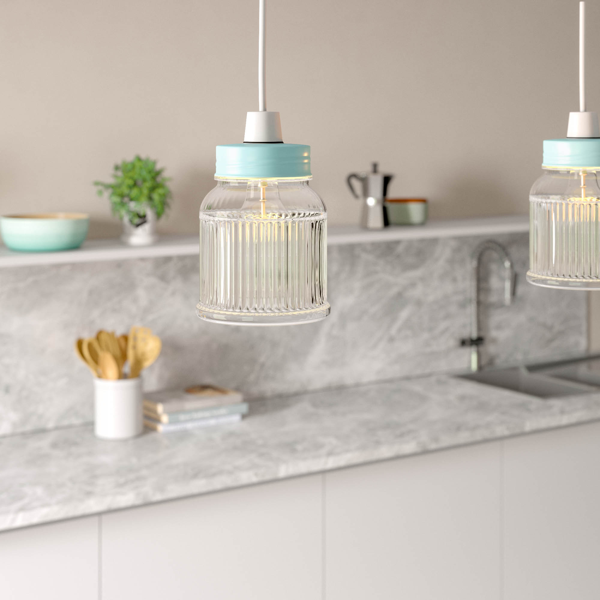 Brambly Cottage 16Cm H Glass Novelty Pendant Shade ( Screw On ...