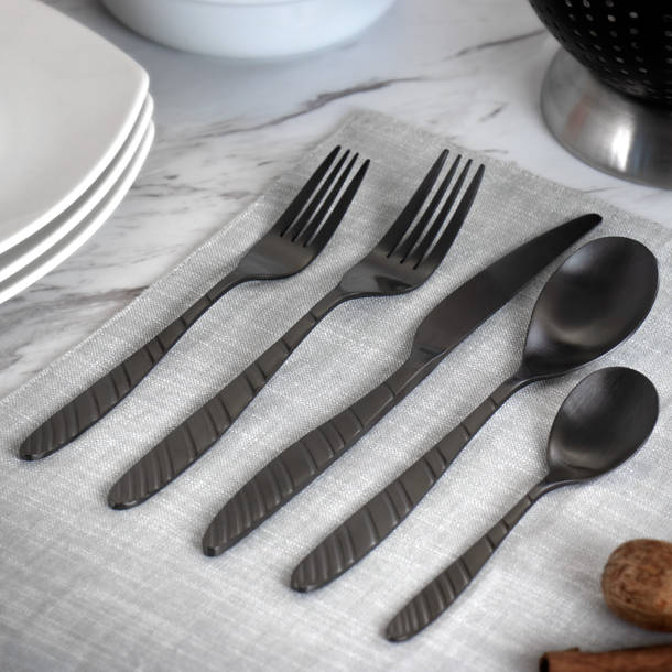 Mega Chef Stainless Steel Flatware Set - Service for 4 & Reviews | Wayfair