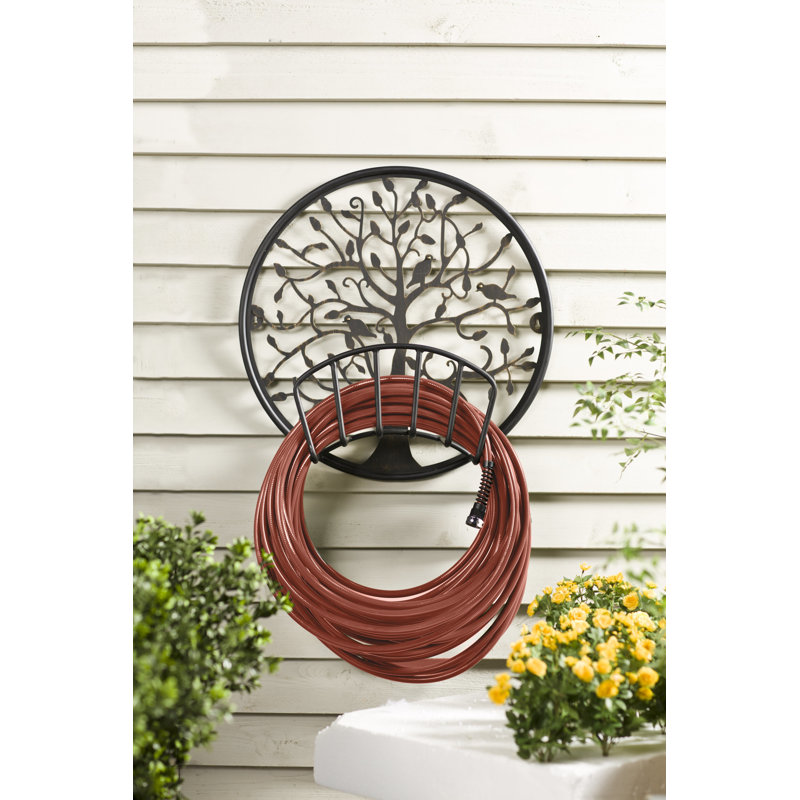 Plow & Hearth Tree of Life Metal Wall Mounted Hose Holder & Reviews ...