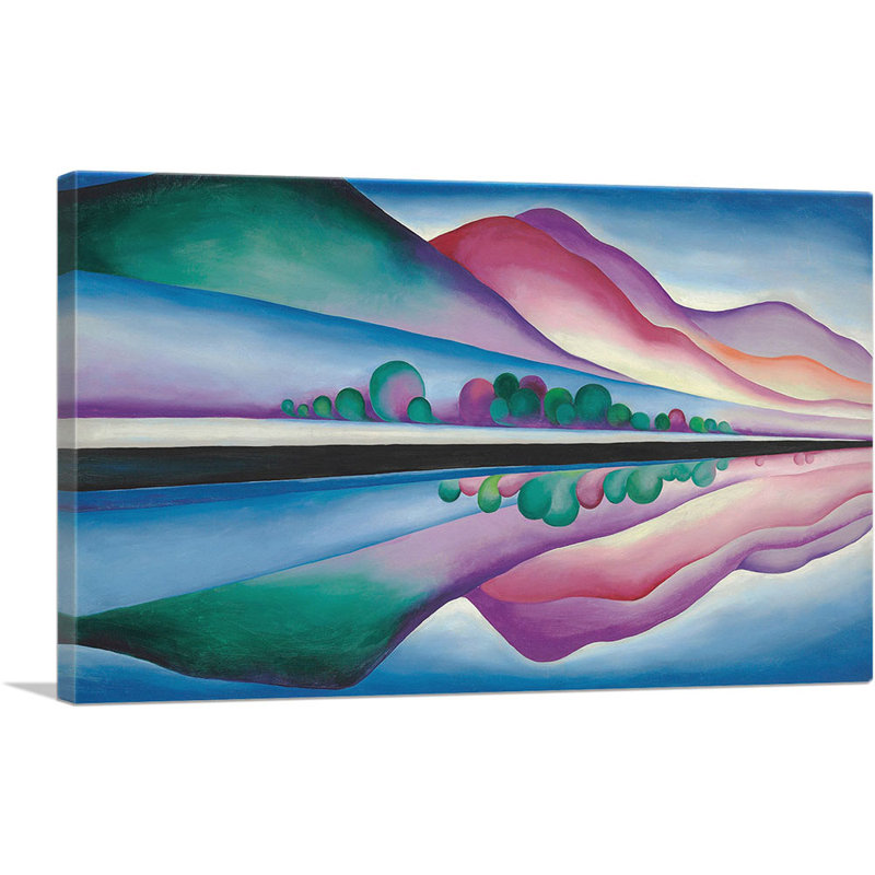 ARTCANVAS Lake George Reflection 1921 by Georgia O-Keeffe - Wrapped ...