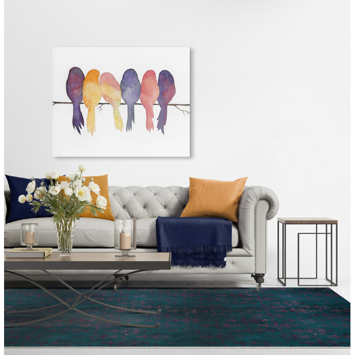 House of Hampton® Canby Performance Teal/Purple Rug | Wayfair