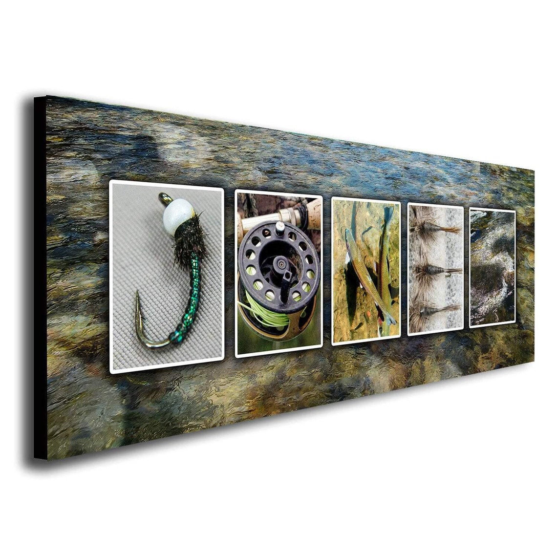 Ebern Designs Personalized Fly Fishing Name Art Gift | Wayfair