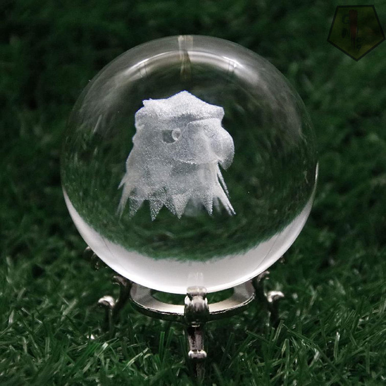 Latitude Run® 3D Laser Crystal Ball Paperweight | Wayfair
