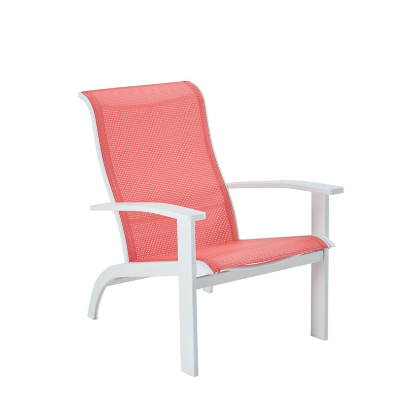Ebern Designs Eillet Metal,Textilene Outdoor Adirondack Chair | Wayfair