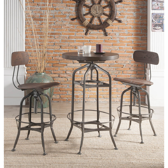 Williston Forge Gines Adjustable Pub Table & Reviews | Wayfair
