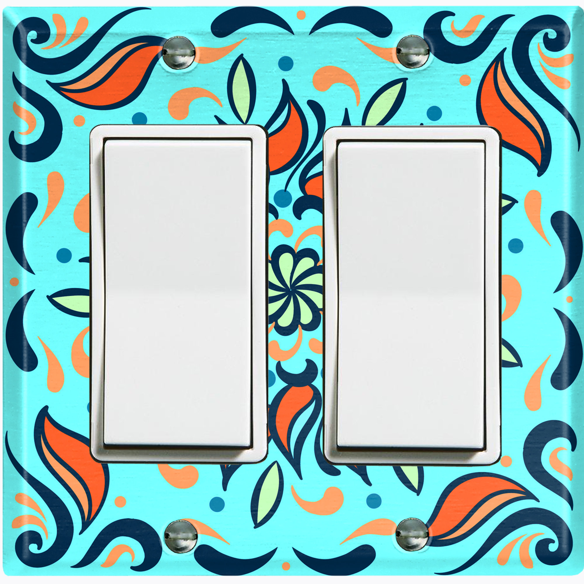 WorldAcc Tile 2-Gang Rocker Wall Plate | Wayfair