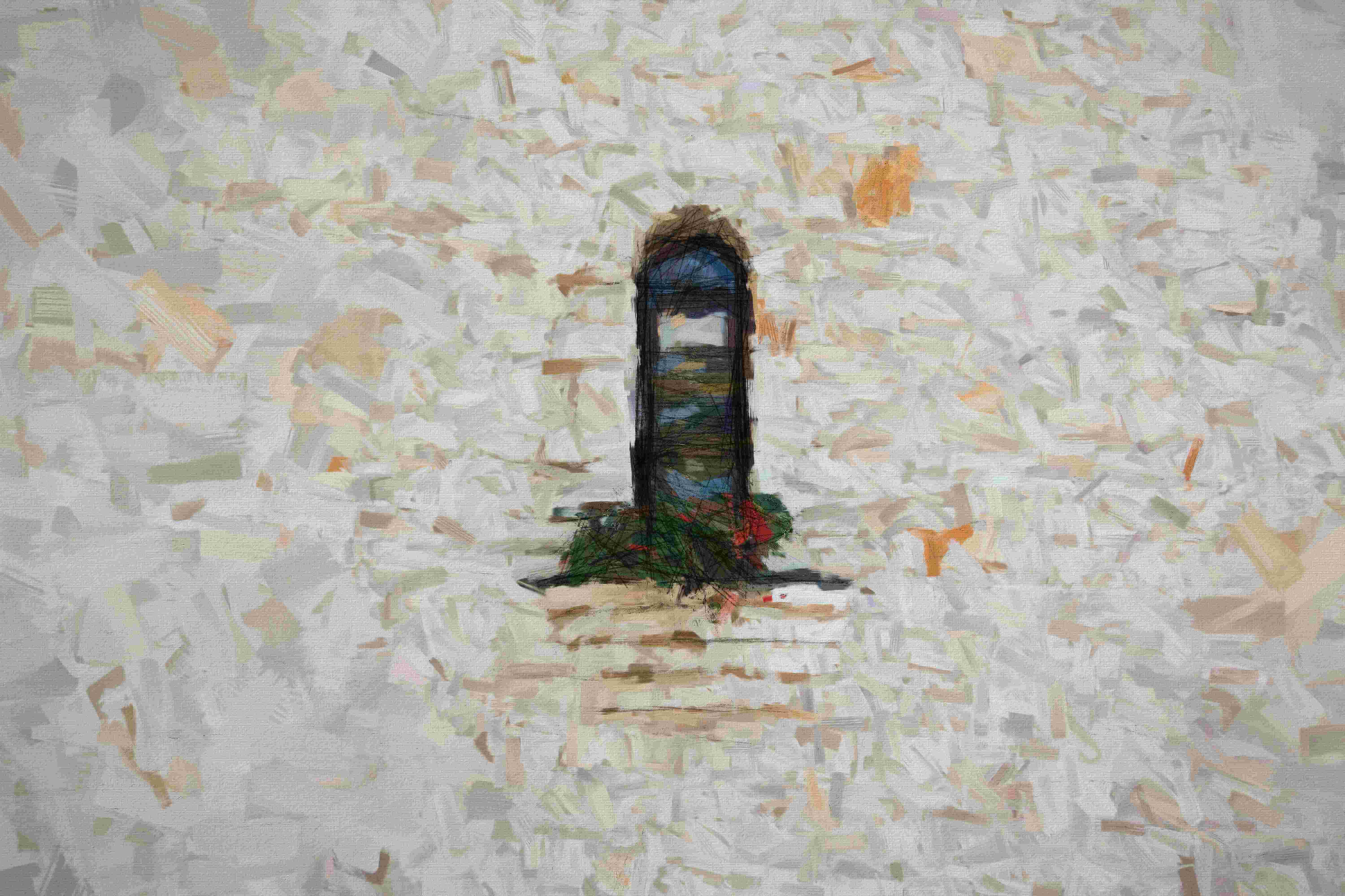 Winston Porter Arched Window - Wrapped Canvas Painting | Wayfair