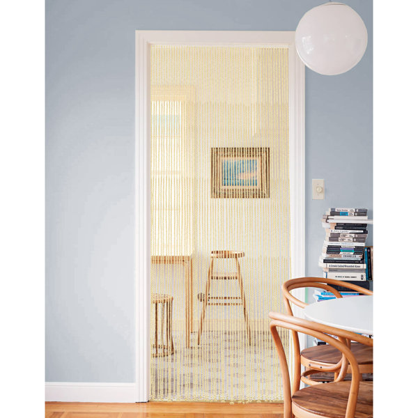 Evideco Braided Cotton/Polyester Rope Door Curtain 54 Strings 79 H x 36 ...