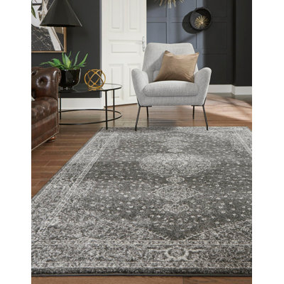 Charlton Home® Performance Dark Gray Rug & Reviews | Wayfair