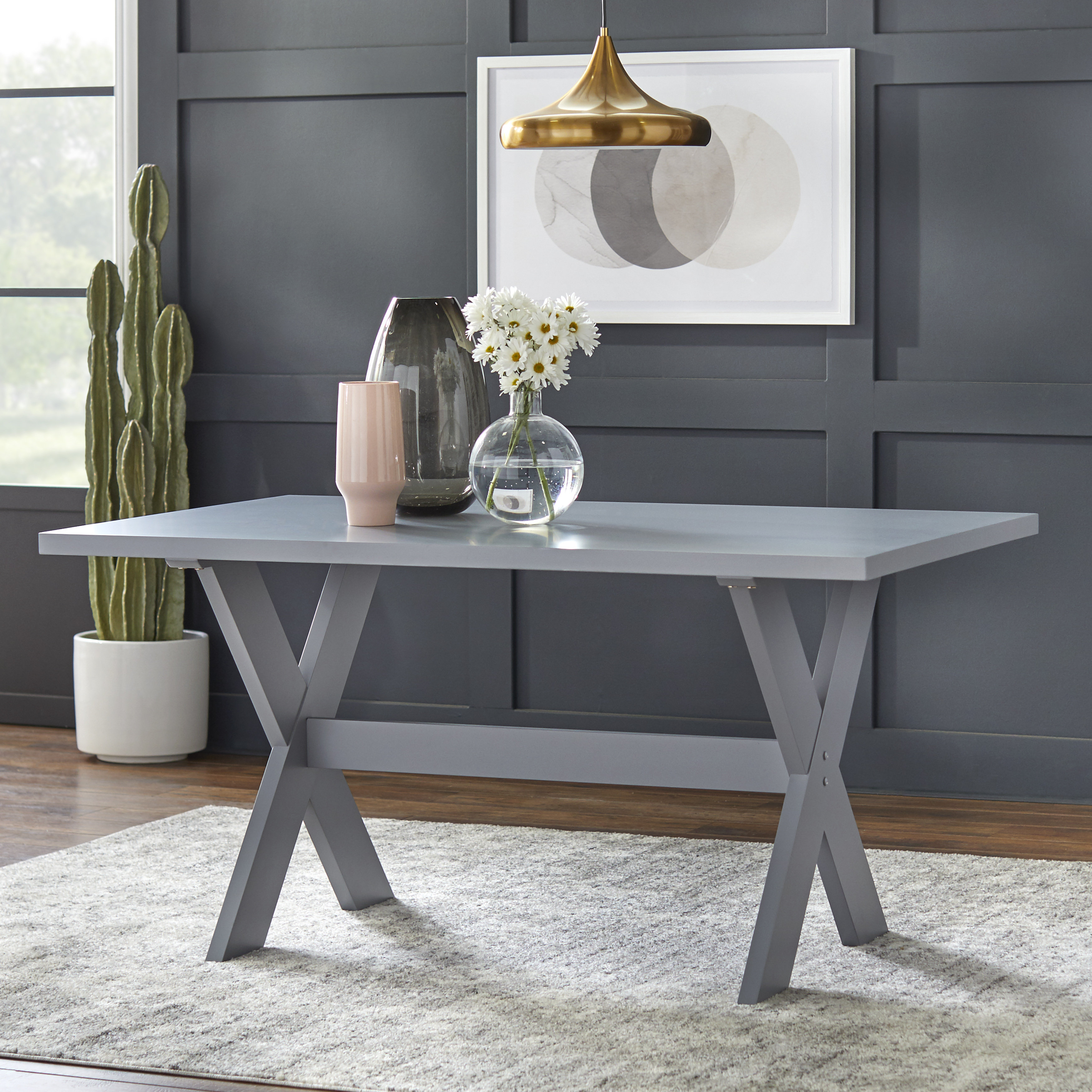 Breakwater Bay Bengte 59.1'' Trestle Dining Table & Reviews | Wayfair