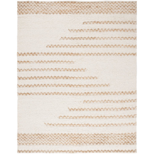 Steelside™ Kristina Handmade Flatweave Wool Ivory/Brown Rug & Reviews ...