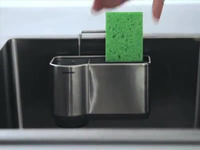 Simplehuman Sink Caddy Sponge Holder, Brushed Stainless Steel & Reviews ...