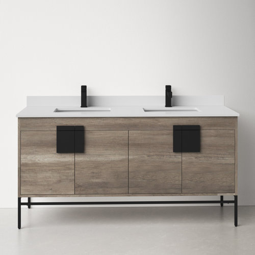 Modern Double Bathroom Vanities | AllModern