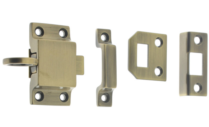 idh by St. Simons Solid Brass Transom Catch with 3 Strikes Latch/Catch ...